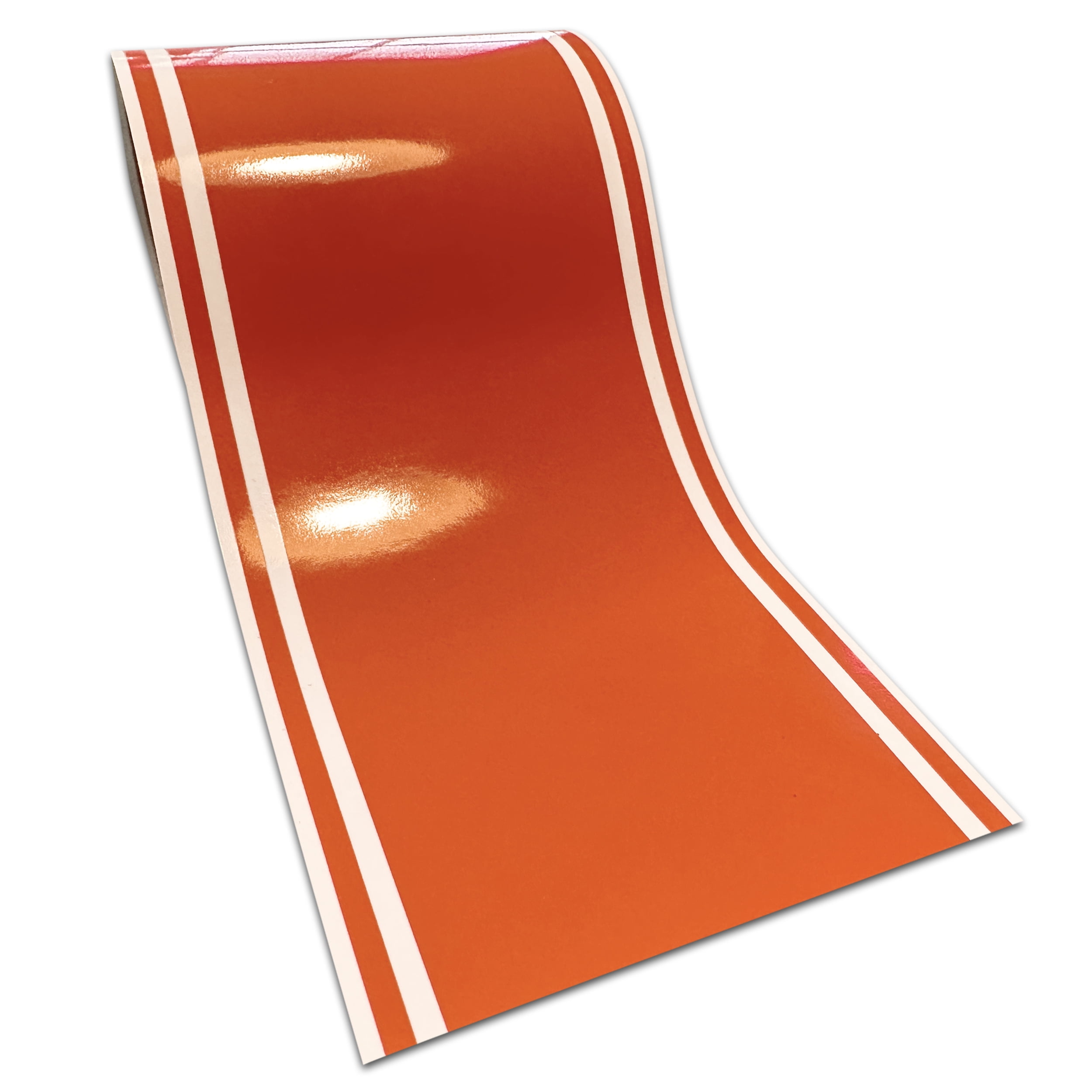 6"x72" Orange Glossy Vinyl Racing Stripes Car Boat Trailer Sticker ...