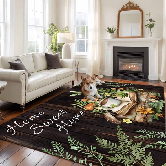 6'x9' Area Rugs, Forest Frog Indoor Outdoor Area Rug for Living Room ...