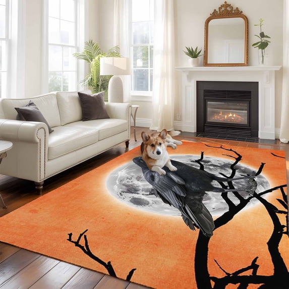 6'x9' Area Rugs, Halloween Indoor Outdoor Area Rug for Living Room ...