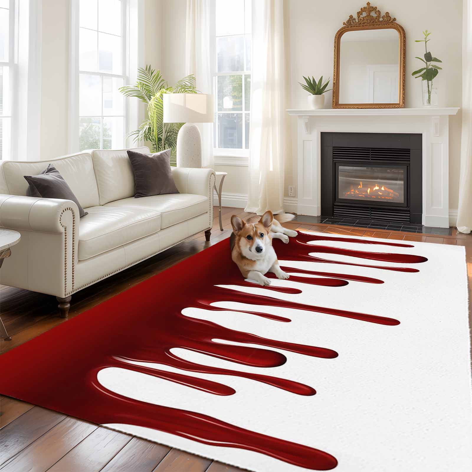 6'x9' Area Rugs, Halloween Indoor Outdoor Area Rug for Living Room ...