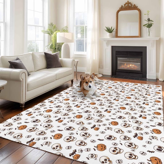 6'x9' Area Rugs, Halloween Indoor Outdoor Area Rug for Living Room ...