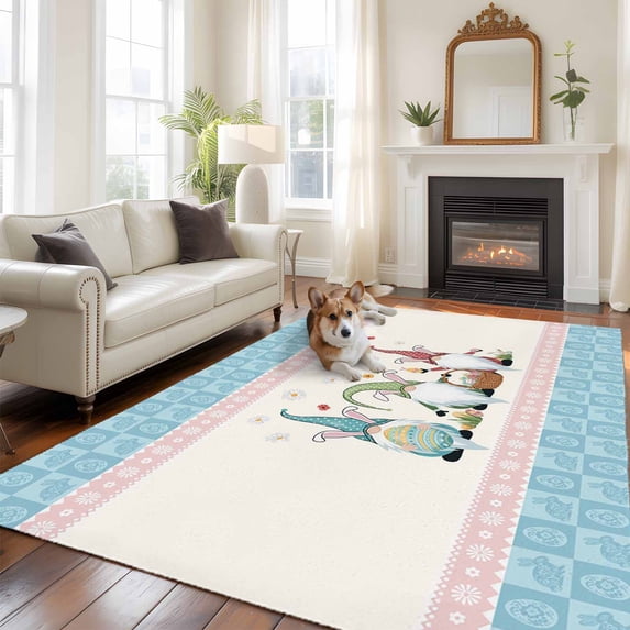 6'x9' Area Rugs, Happy Easter Indoor Outdoor Area Rug for Living Room ...