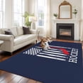 6'x9' Area Rugs, Navy Blue American Flag Indoor Outdoor Area Rug for ...
