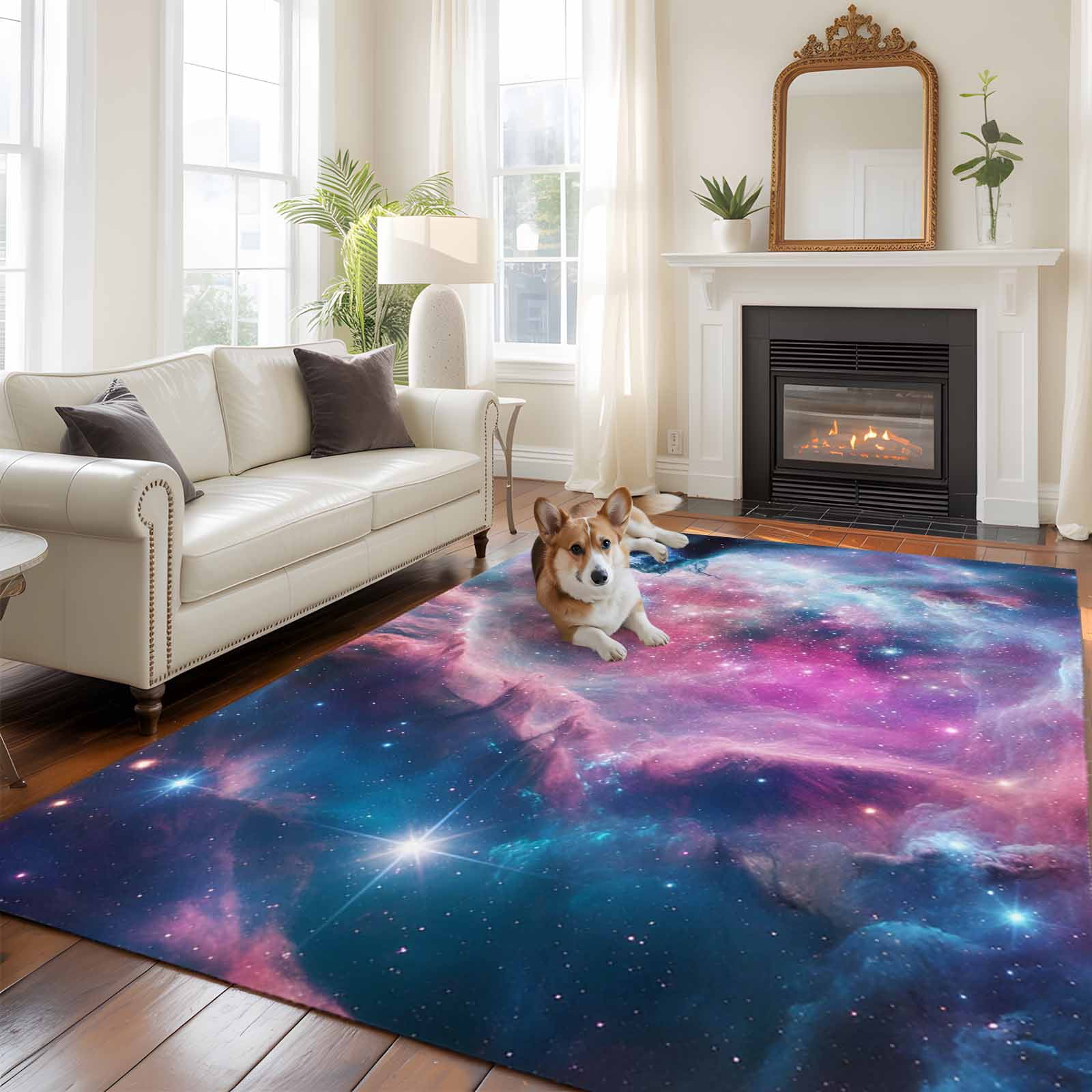 6'x9' Area Rugs, Star Sky Indoor Outdoor Area Rug for Living Room ...