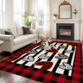 6'x9' Area Rugs, Valentine's Day Indoor Outdoor Area Rug for Living ...