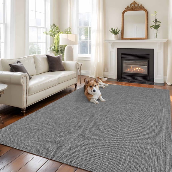 6'x9' Area Rugs, Vintage Dark Gray Indoor Outdoor Area Rug for Living ...