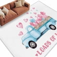 6'x9'Large Area Rugs Valentine's Day Washable Area Rugs Non-Slip Indoor ...