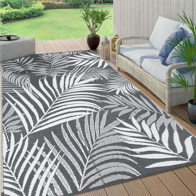 Free Shipping! 6'x9' Outdoor Rugs for Patios, Yamaziot Patio Rug RV ...