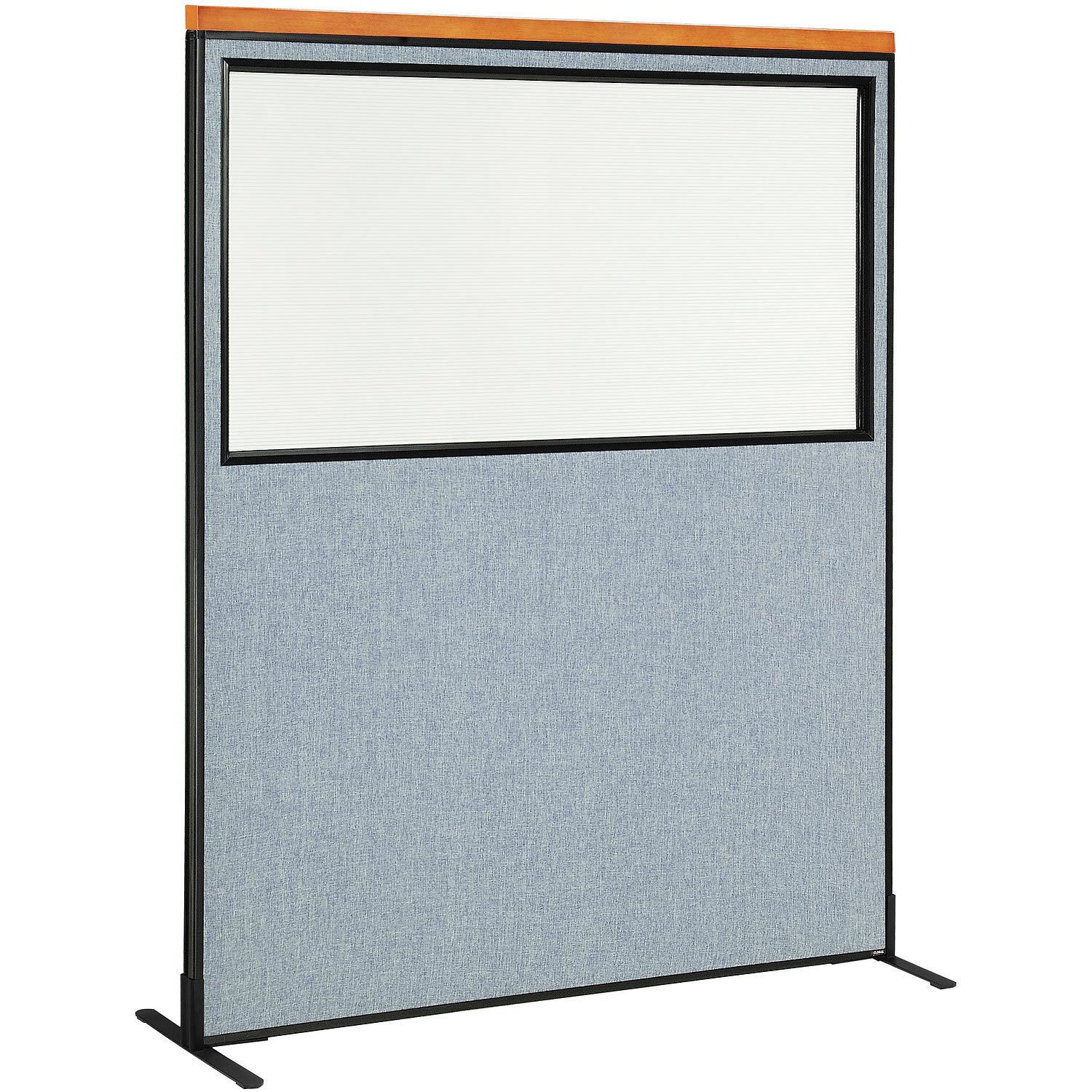 60-1/4"W x 97-1/2"H Deluxe Freestanding Office Partition Panel with ...