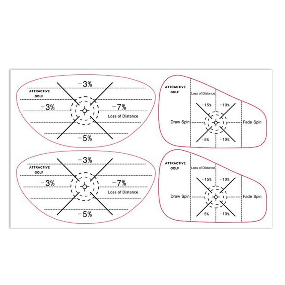 60/100 PCS Golf Club Impact Tape Labels Stickers For Driver Woods Irons ...