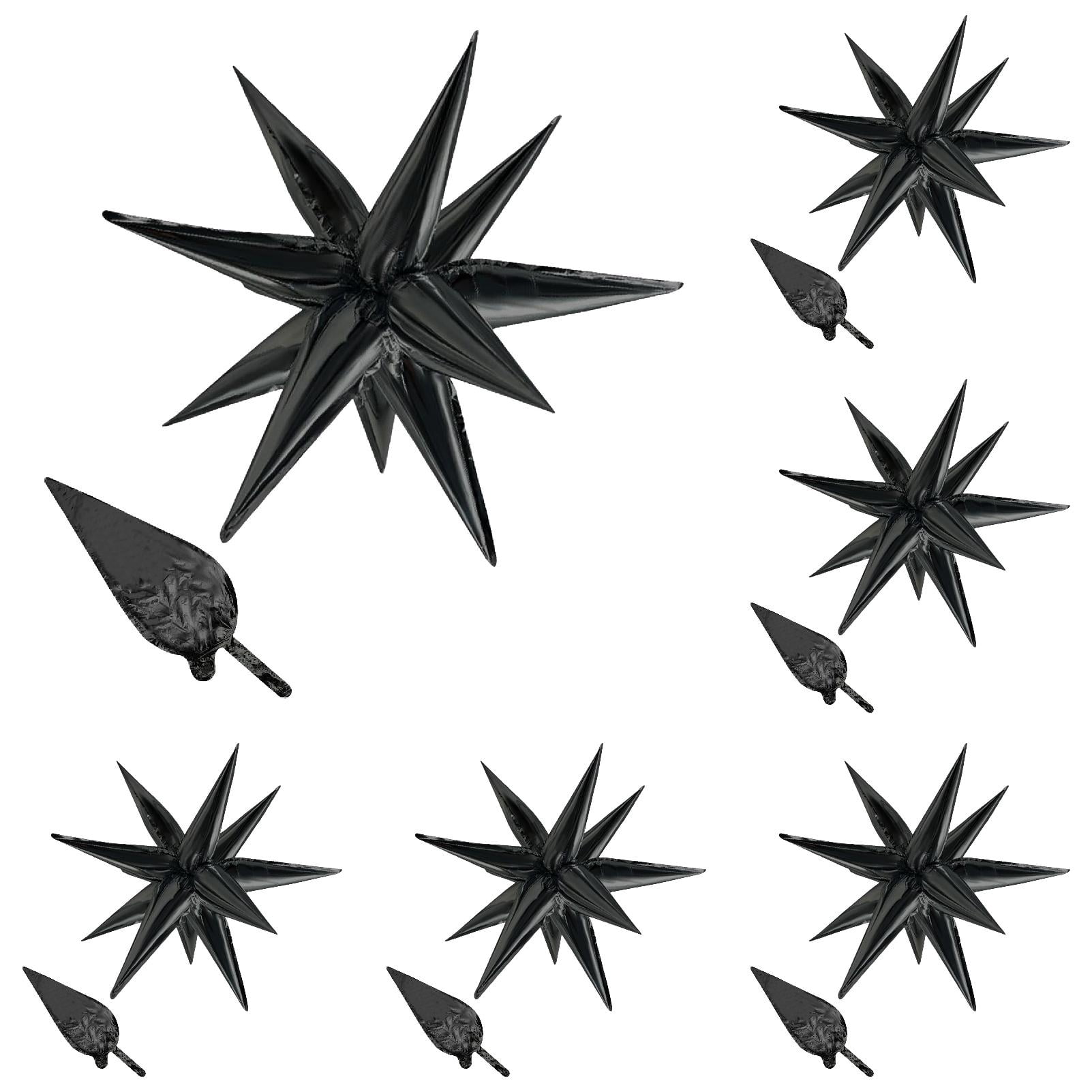 60/12/1pcs Star Balloons Big Metallic Explosion Star Foil Balloons Star ...