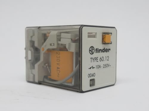 60.12.8.230.0040 10 AMP, 230 Volt AC Coil, Agni Contact, DPDT, General ...