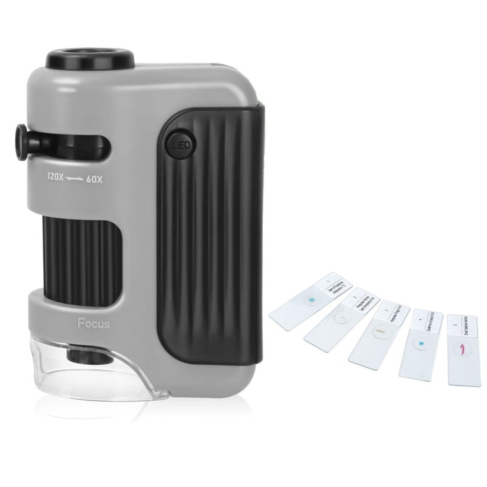 60-120X Microscope Outdoor Handheld Zoom Microscope Non Spherical ...