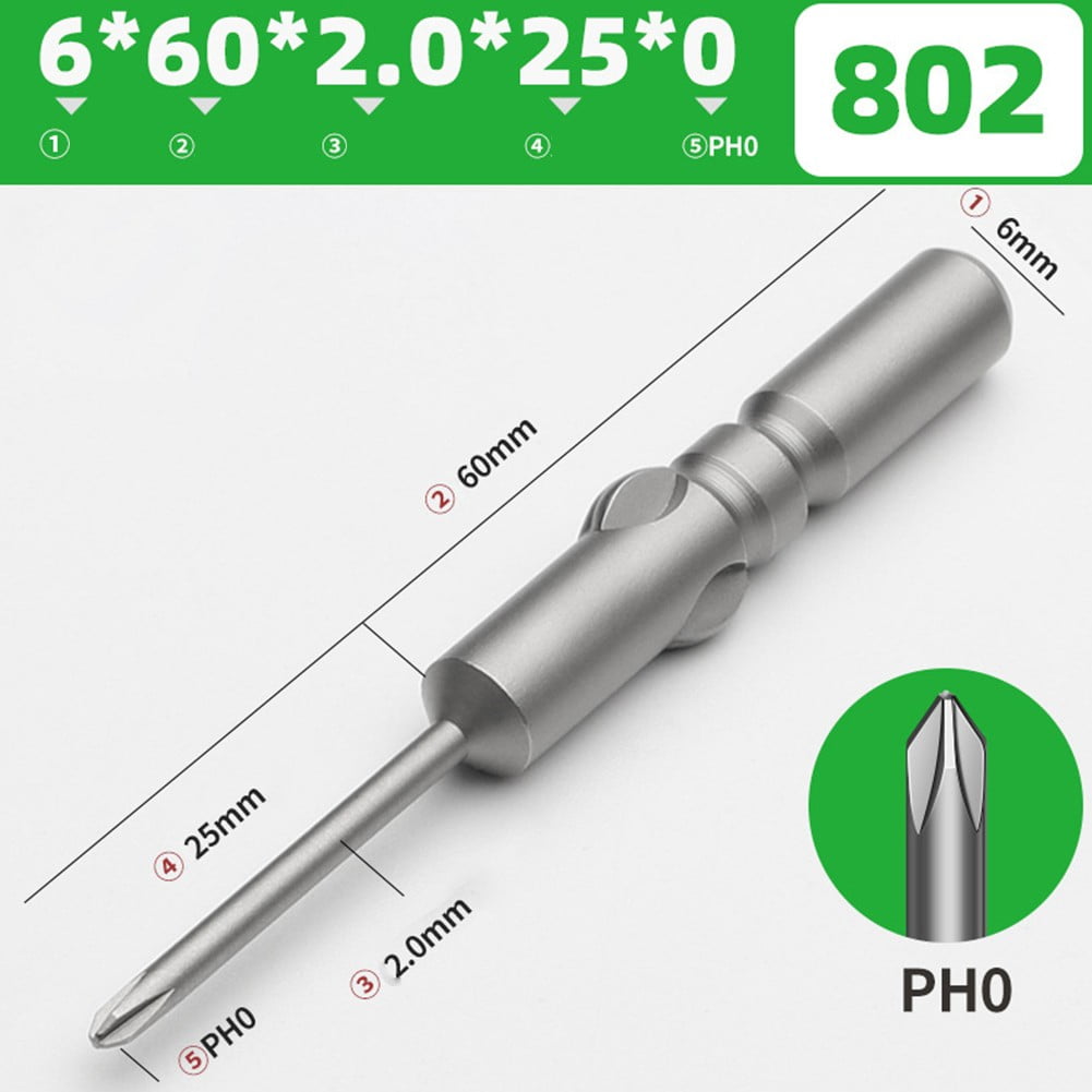 60-200Mm Ph0 Ph1 Ph2 802 Electric Cross Screwdriver Bit Magnetic ...