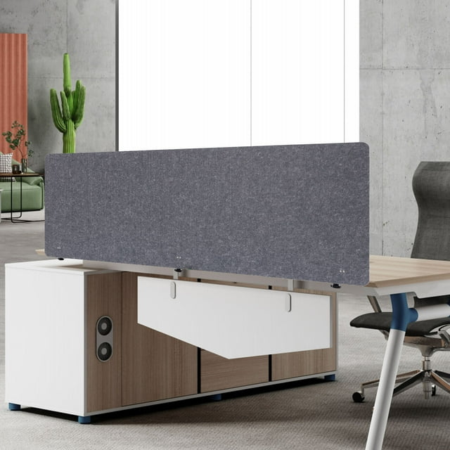 60" * 24" Desk Divider Privacy Panel Desktop Mounted Privacy Cubicle ...