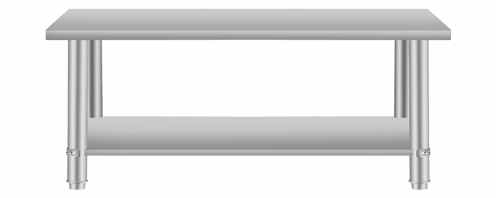 60''*24'' Stainless Steel Commercial Kitchen Prep Table for Restaurant ...