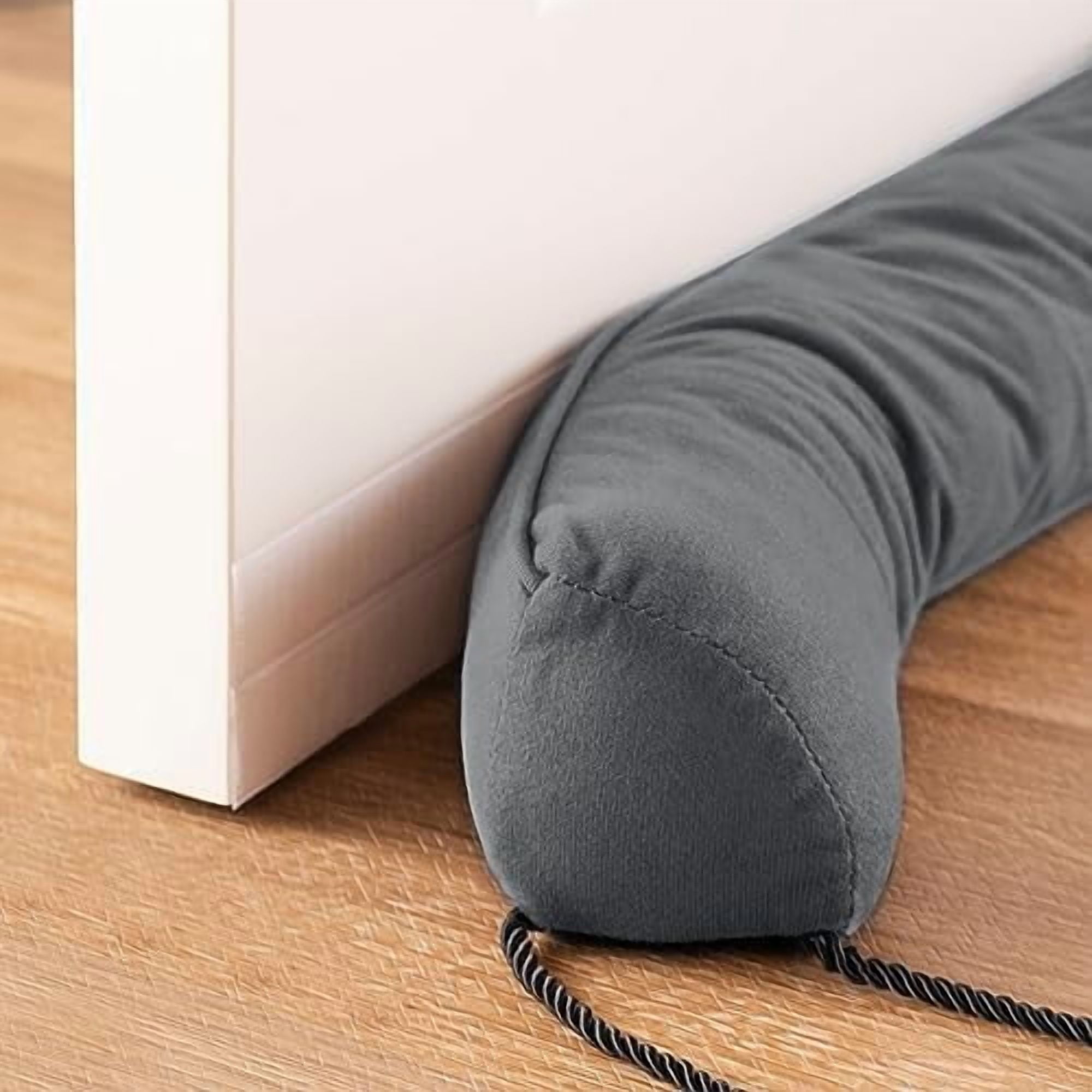 60" Door Draft Stopper Blocks Hot and Cold Air with Removable Washable ...