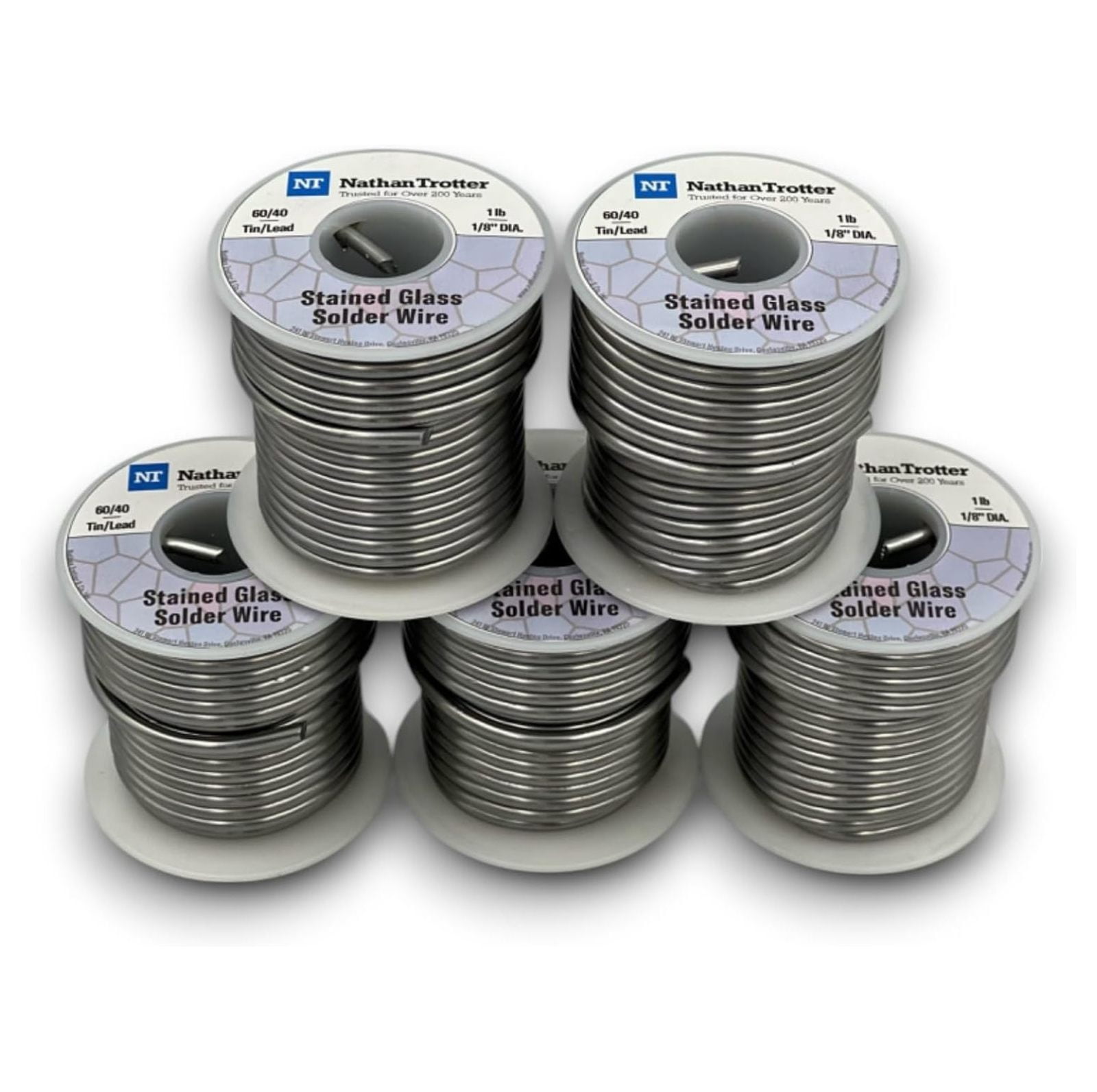 60/40 Solder for Stained Glass - $20.95 ea. / 1 lb. spools (5 pack ...