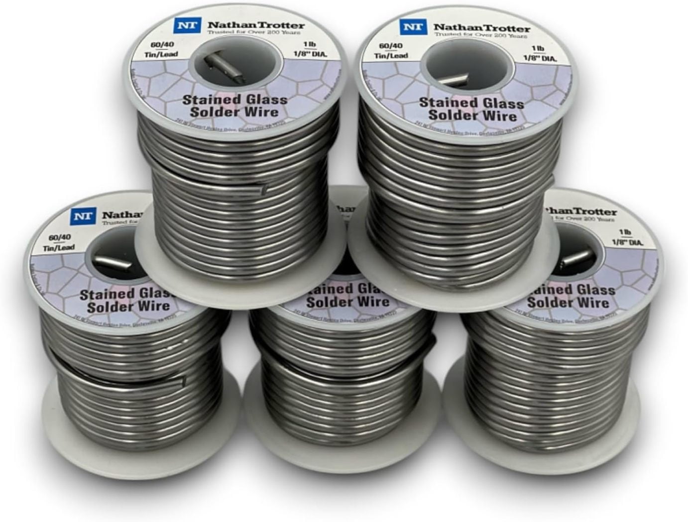 60/40 Solder for Stained Glass - $20.95 ea. / 1 lb. spools (5 pack ...