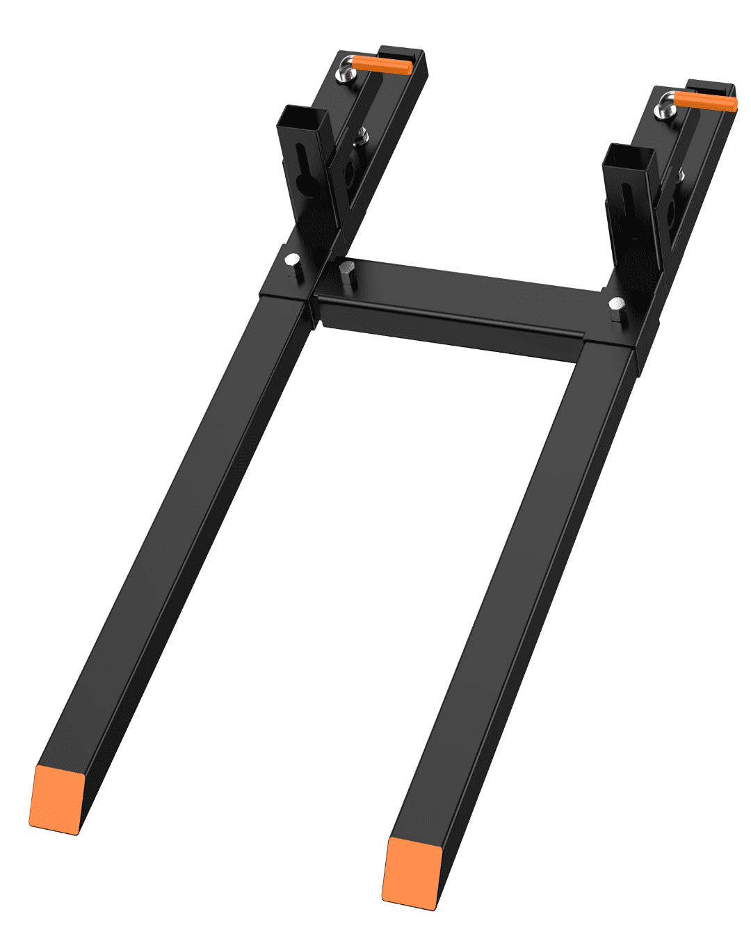 60" 4000 LBS Duty Clamp on Pallet Forks with Adjustable Stabilizer Bar ...