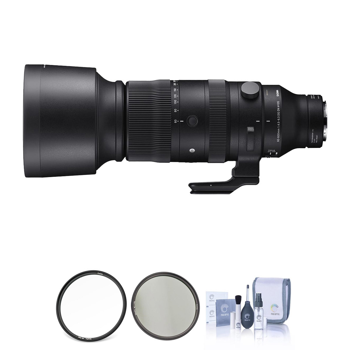 Sigma 60-600mm f/4.5-6.3 DG DN OS Sports Lens for L Mount Bundle with ...