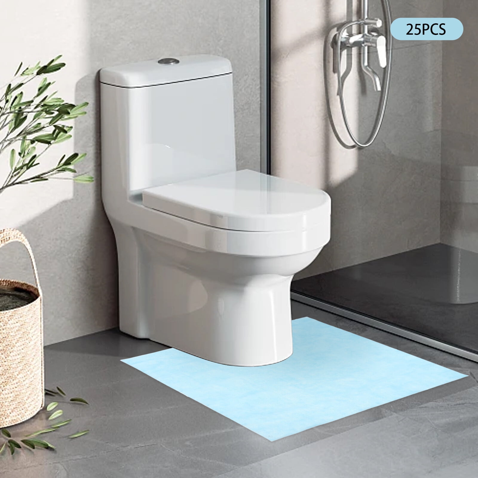 60*60cm U-Shape Toilet Mats Non-Woven Fabric Waterproof Floor Urine ...