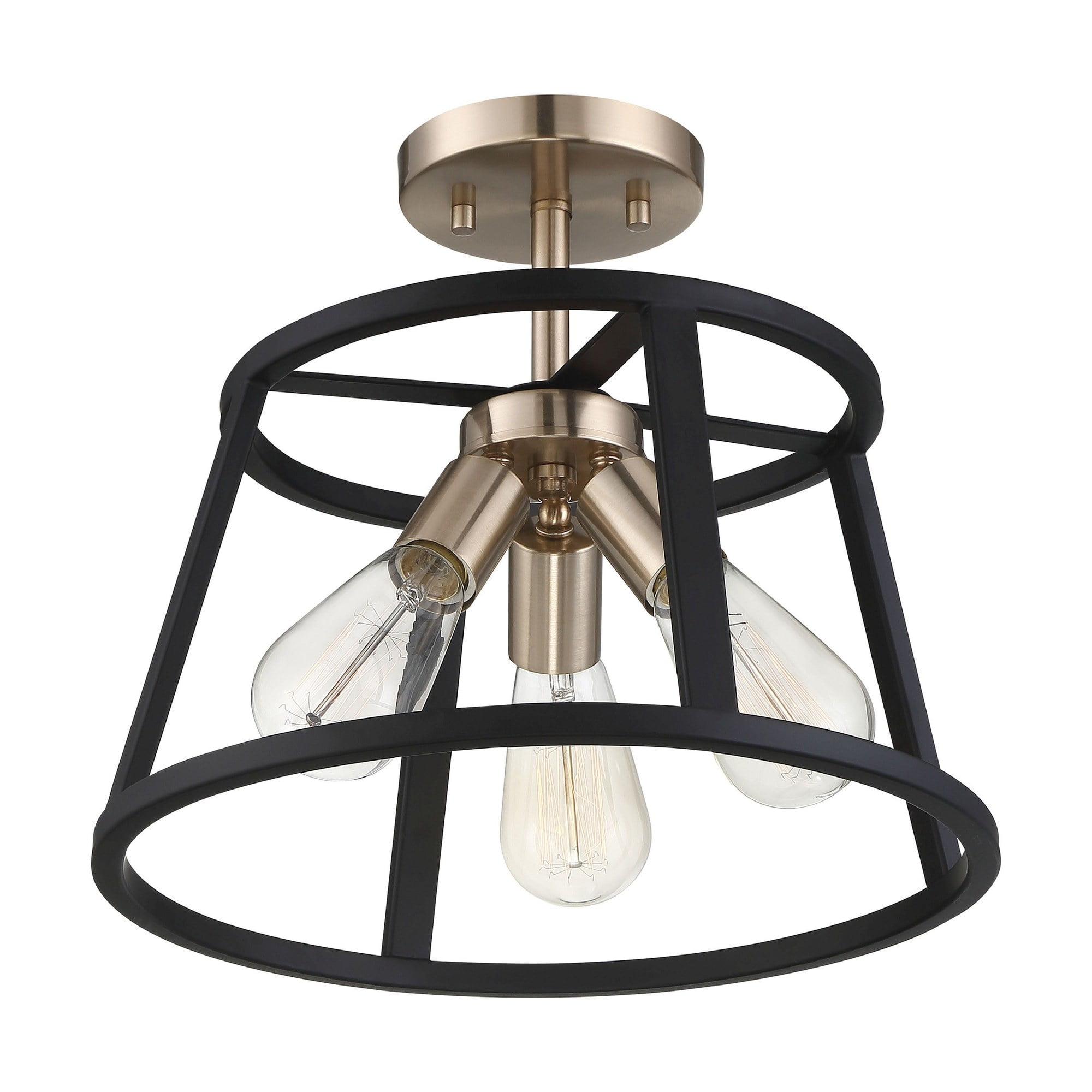 Nuvo Lighting Chassis 3-Light Semi Flush Mount - N/A - Walmart.com