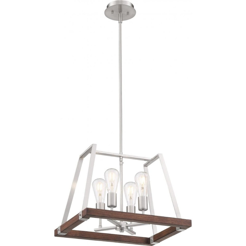 60/6883-Nuvo Lighting-Outrigger-4 Light Pendant-14.25 Inches Wide by 13 ...