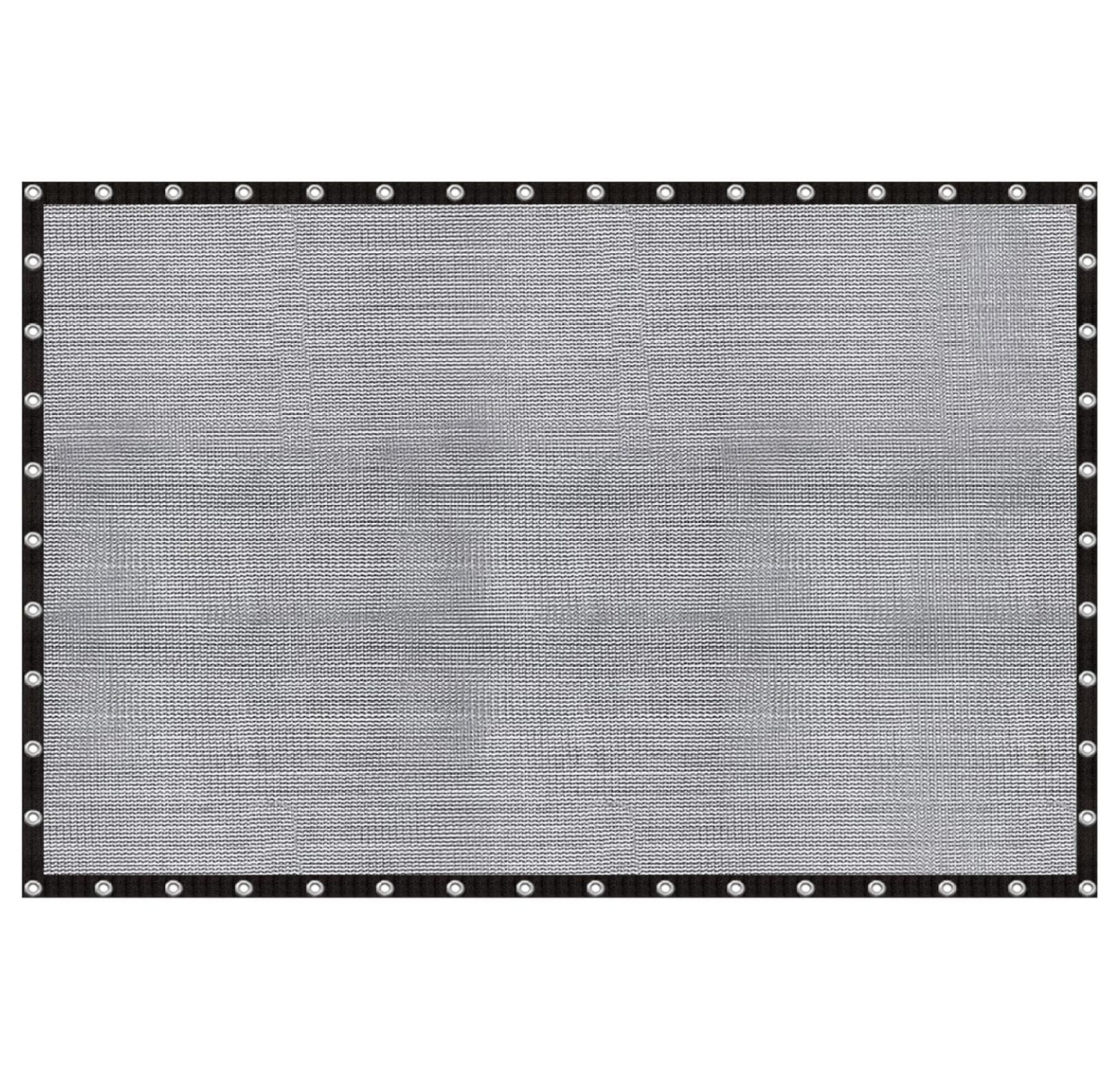 60-70% Shade Cloth 16x24FT Heavy Duty Knitted Mesh Tarp with Grommets ...