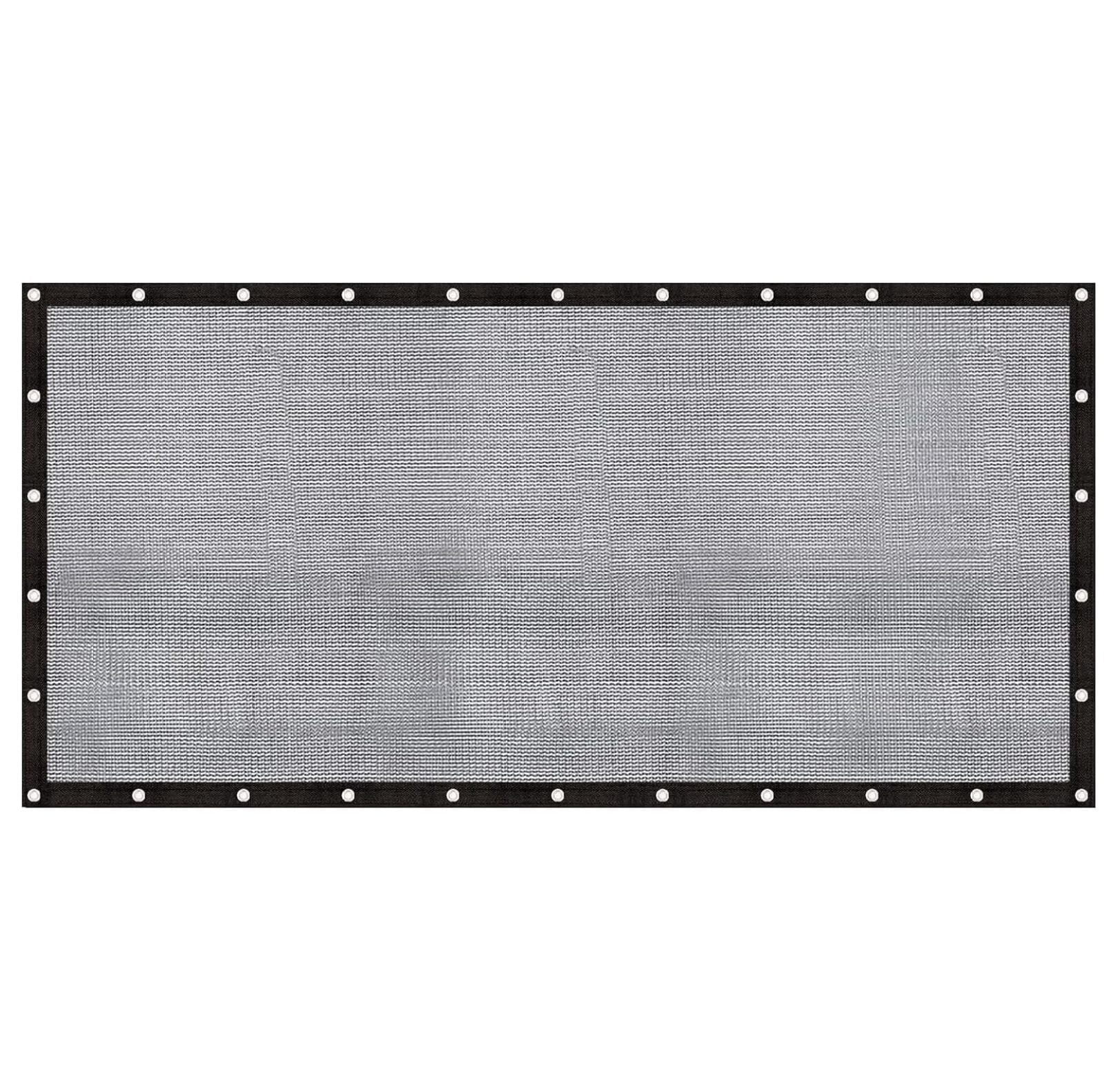 60-70% Shade Cloth 8x16FT Heavy Duty Knitted Mesh Tarp with Grommets ...