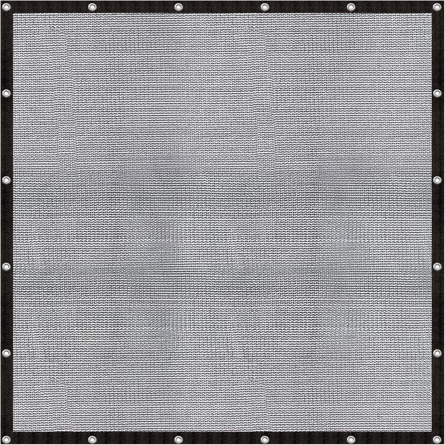 60-70% Shade Cloth 8x20FT Heavy Duty Knitted Mesh Tarp with Grommets ...