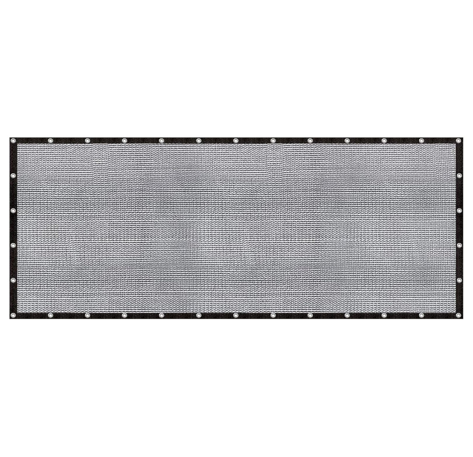 60-70% Shade Cloth 8x20FT Heavy Duty Knitted Mesh Tarp with Grommets ...