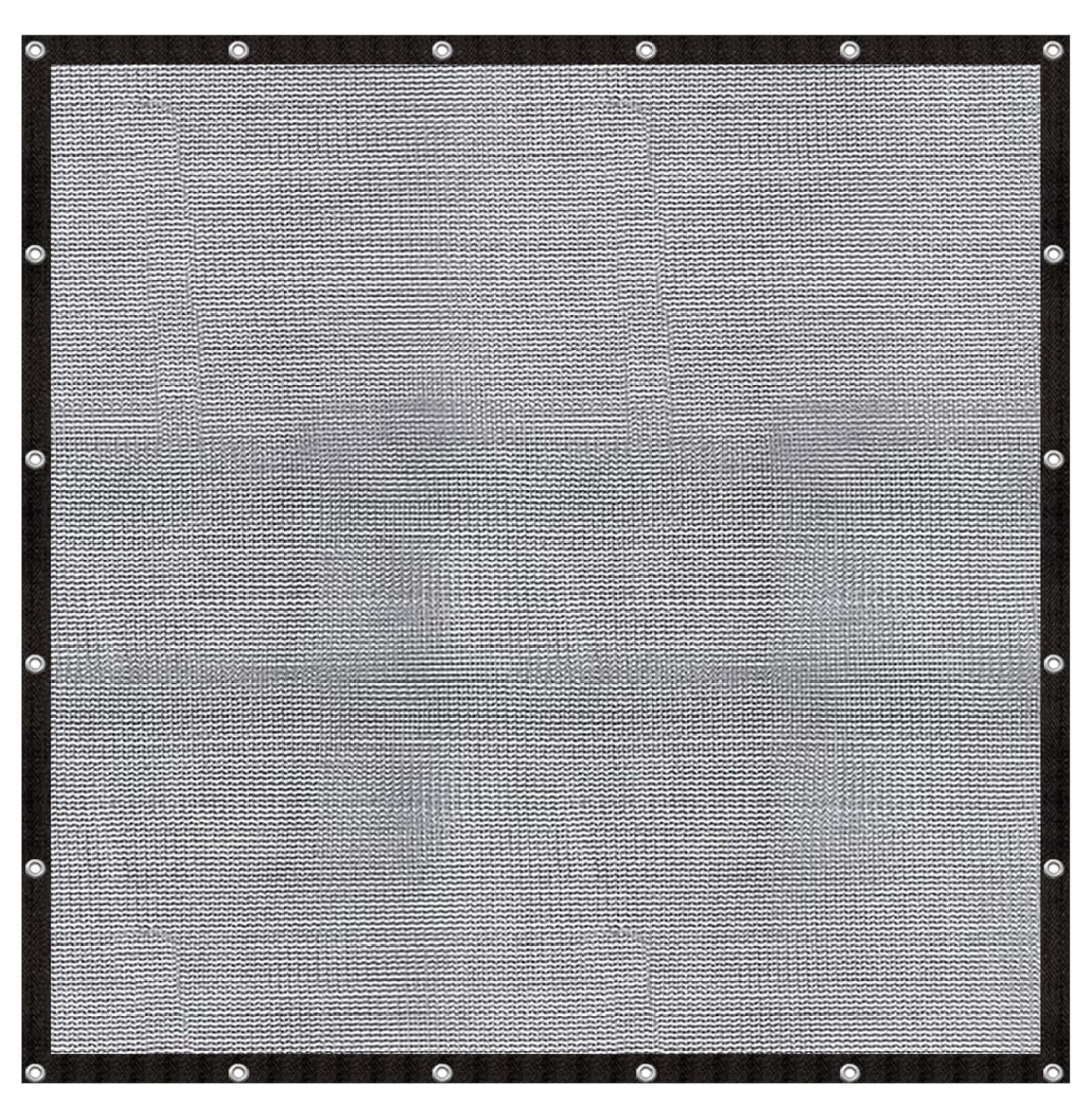 60-70% Shade Cloth 8x8FT Heavy Duty Knitted Mesh Tarp with Grommets ...