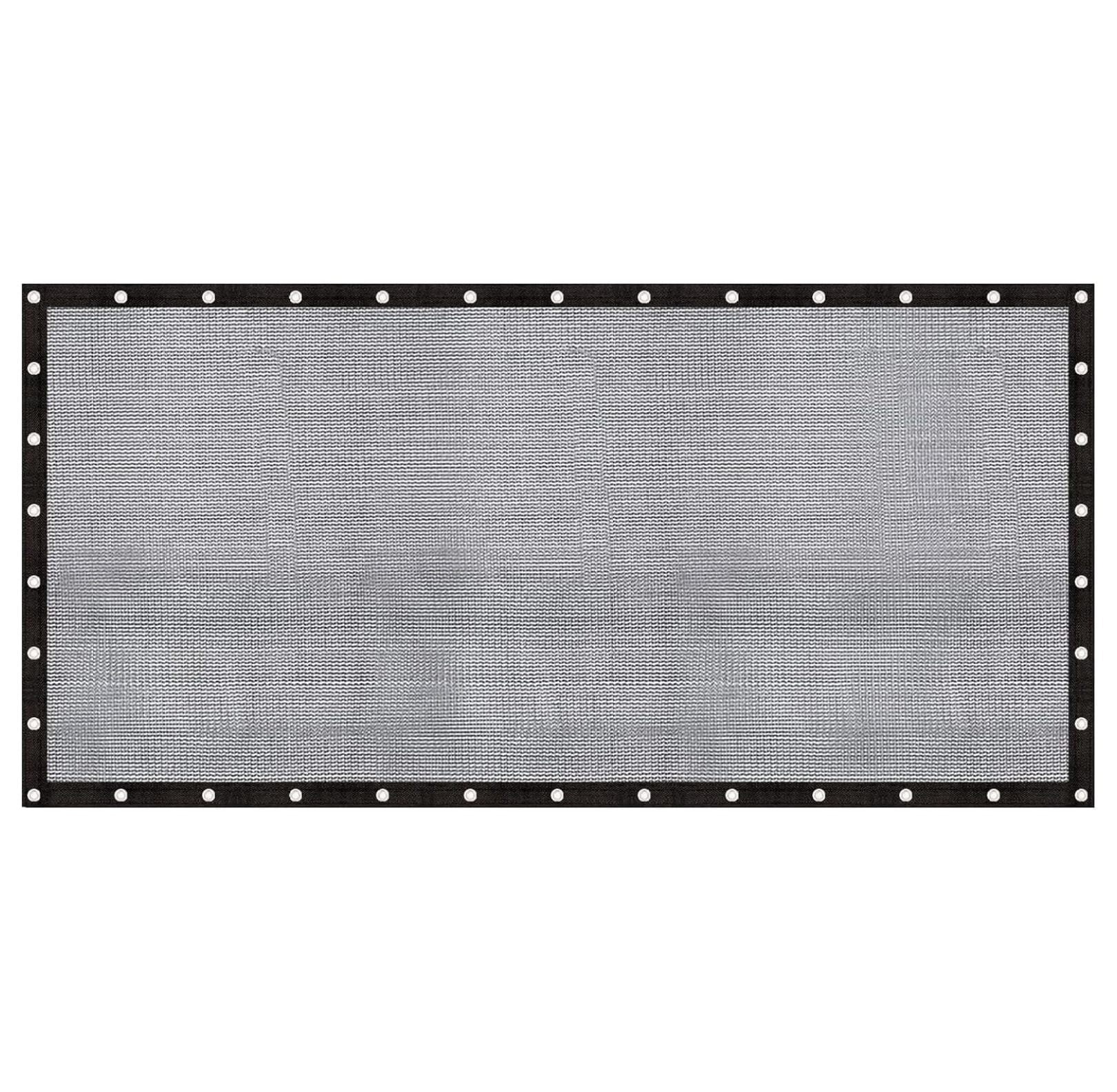 60-70% Shade Cloth Heavy Duty Knitted Mesh Tarp with Grommets 12x20FT ...