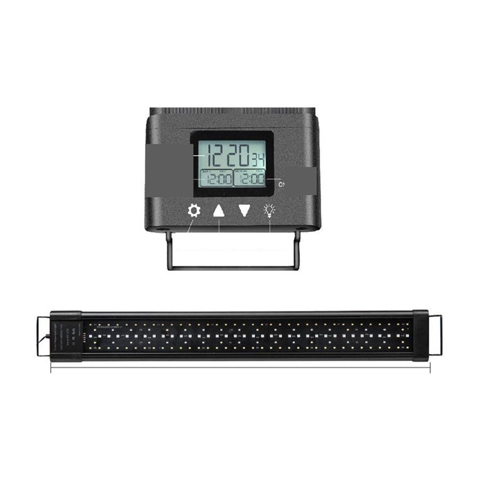 60/75/90/120cm Marine Lights Full Spectrum For Coral Alloy Extendable ...