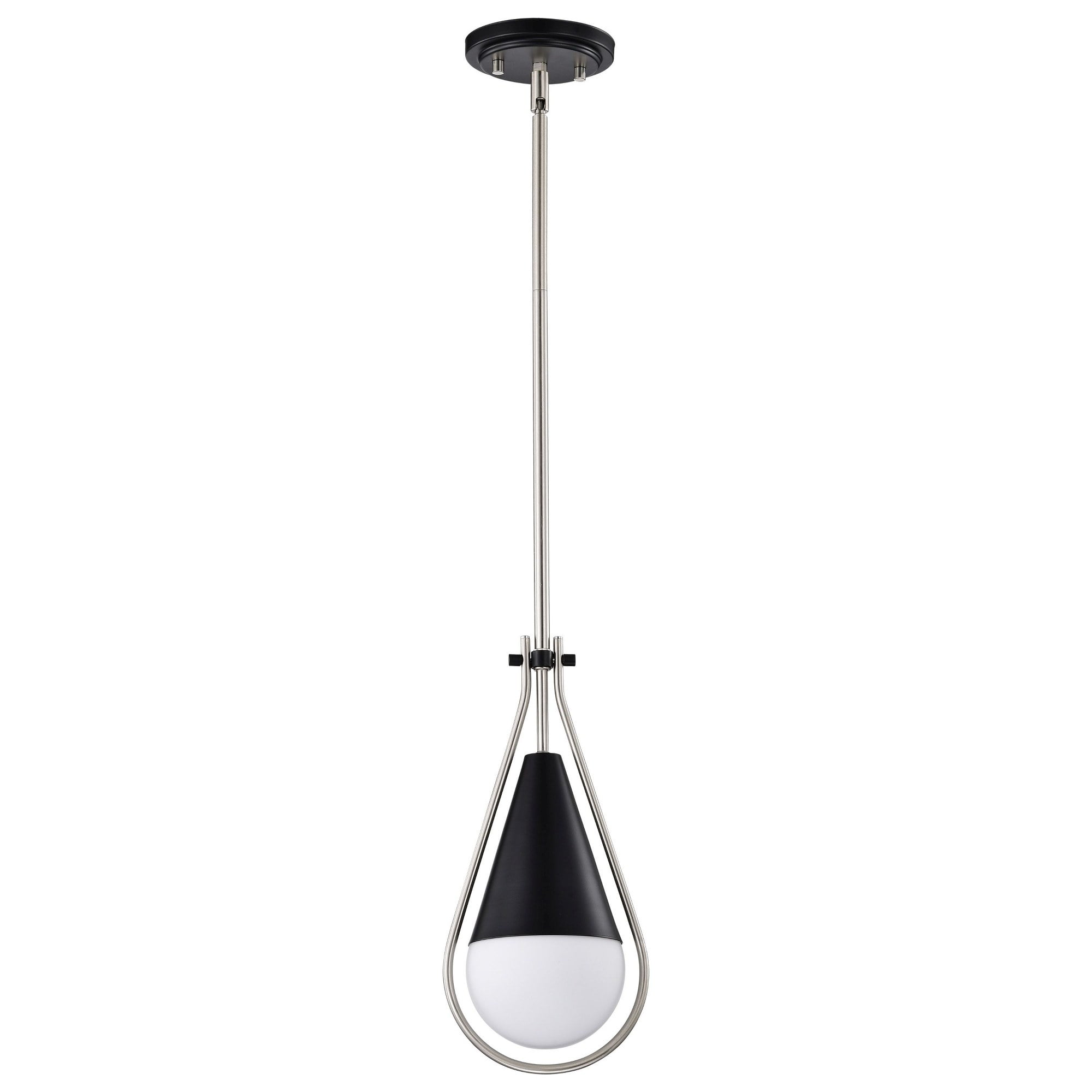 Nuvo Lighting Admiral 1 Light Pendant - 6 Inches - Matte Black and ...