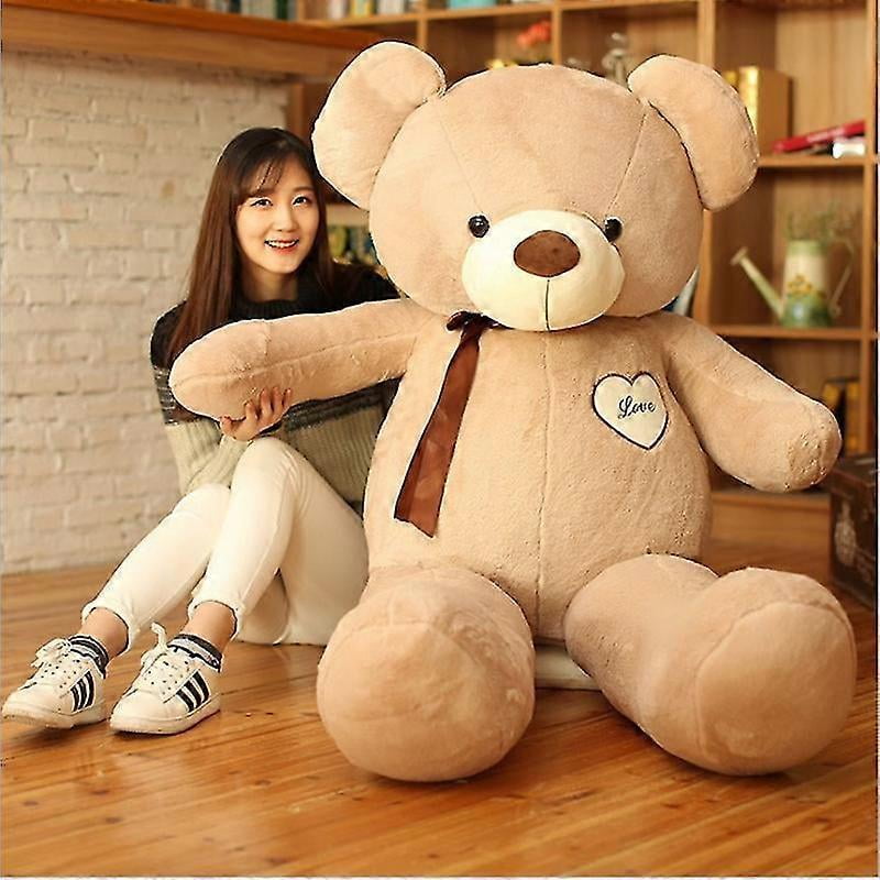 60/80/100/120/140cm Giant Teddy Bear Plush Toys Soft Teddy Bear Stuffed Doll Big Human Size ...