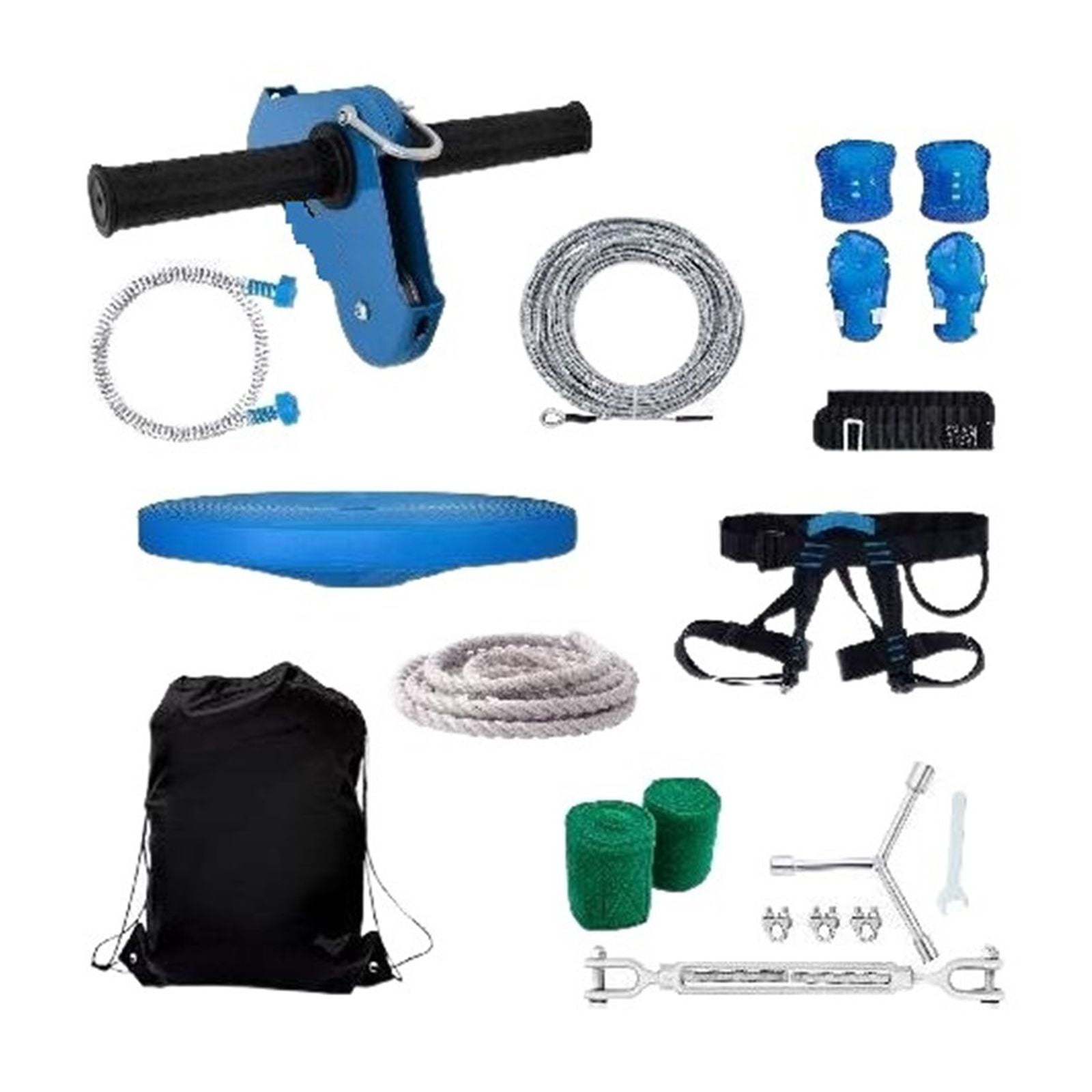 60/80FT Zip Line Kits For Backyard Zip Lines For Kid And Adult Included ...