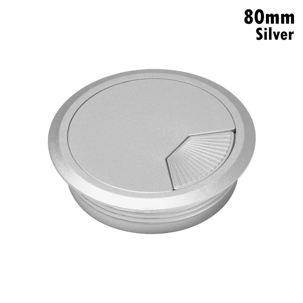 60/80mm Practical Hardware Organizer Cable Clamp Office Wire Hole Cover ...