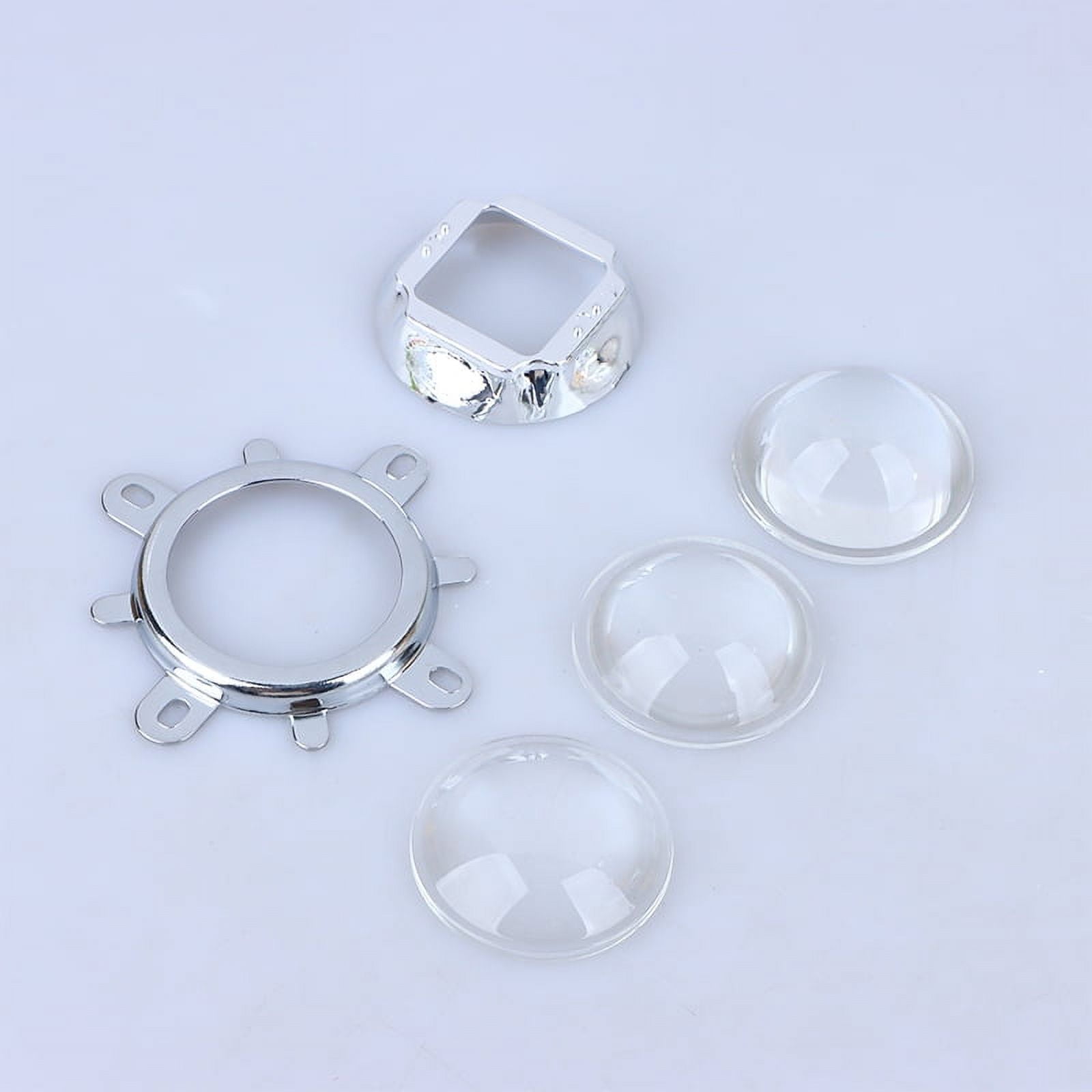 60 90 120 degree LED Lens Optical Glass 44mm Reflector Collimator Fixed ...