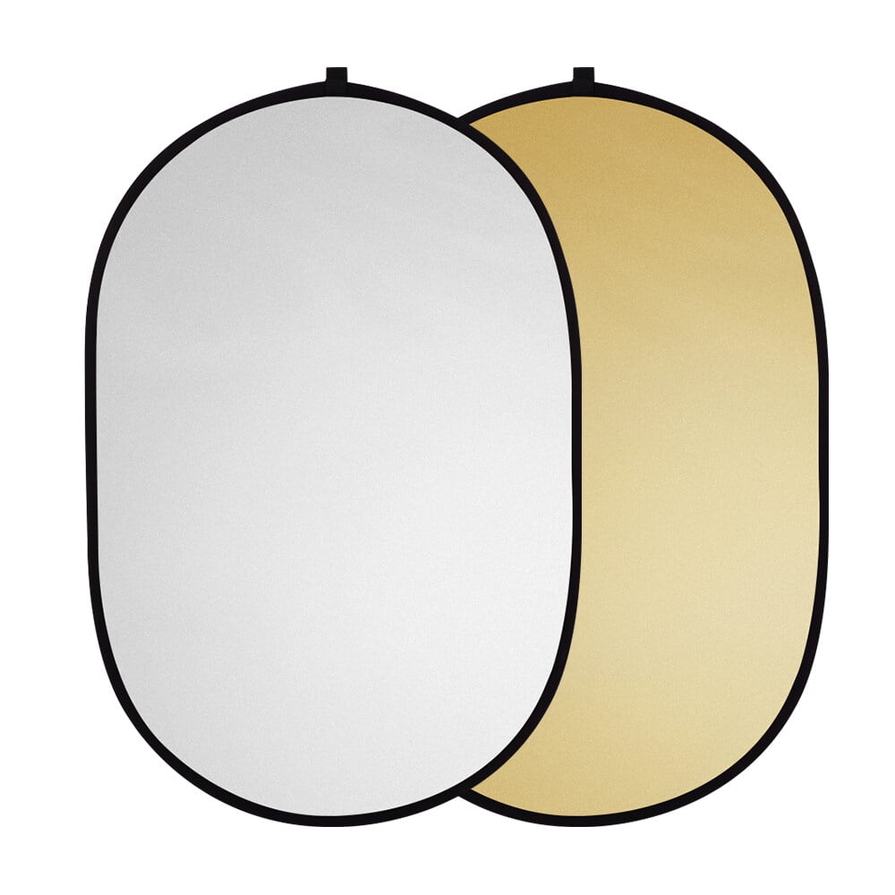 60 * 90cm/ 24 * 35inch Photography Light Reflector 2-in-1(Silver, Gold ...