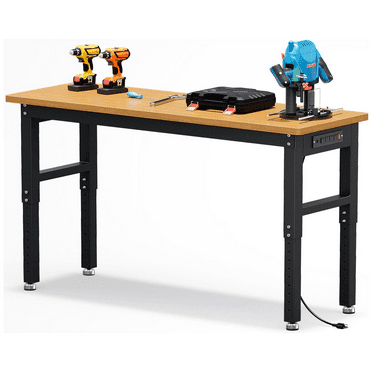 Dextrus Work Bench 48" L X 20" W Adjustable Workbench for Garage W ...