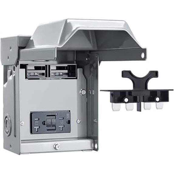 60 Amp Non-Fused AC Disconnect Box with Pull-Out Switch and GFCI ...