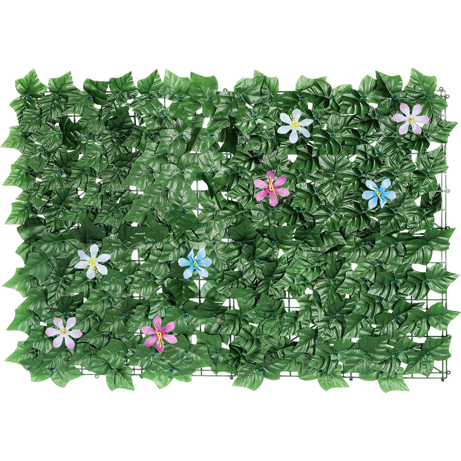 60 Artificial Peanut Leaf Privacy Fence Screen with Flowers for Balcony ...