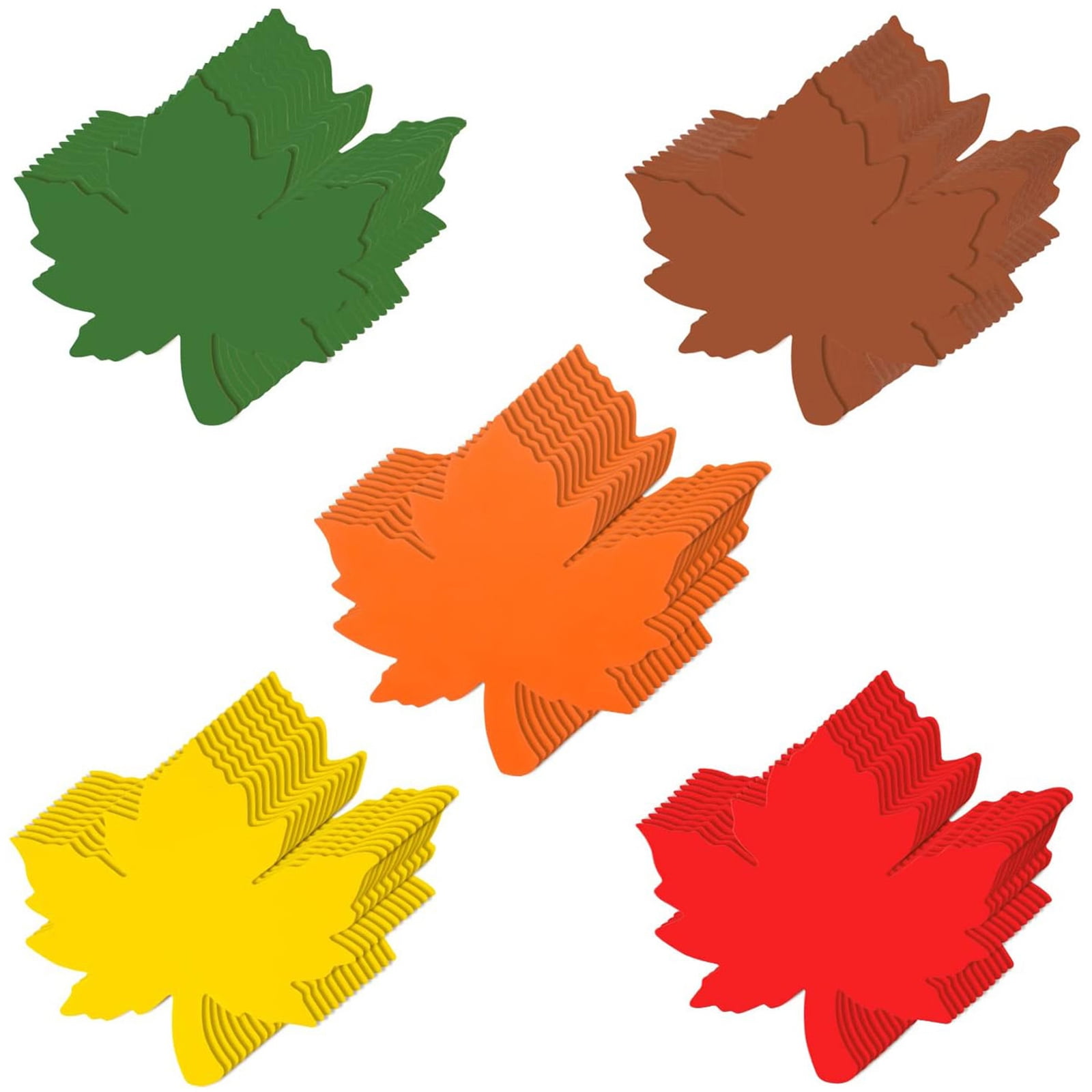60 Autumn Maple Greeting Cards with Cutouts, Lightweight Fall Craft for ...