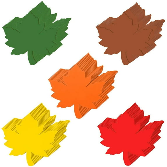 60 Autumn Maple Greeting Cards with Cutouts, Lightweight Fall Craft for ...