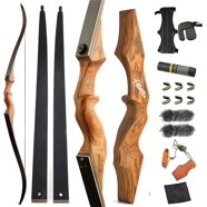 SAS Maverick One Piece Traditional Wood Hunting Bow - Right Hand 55 ...