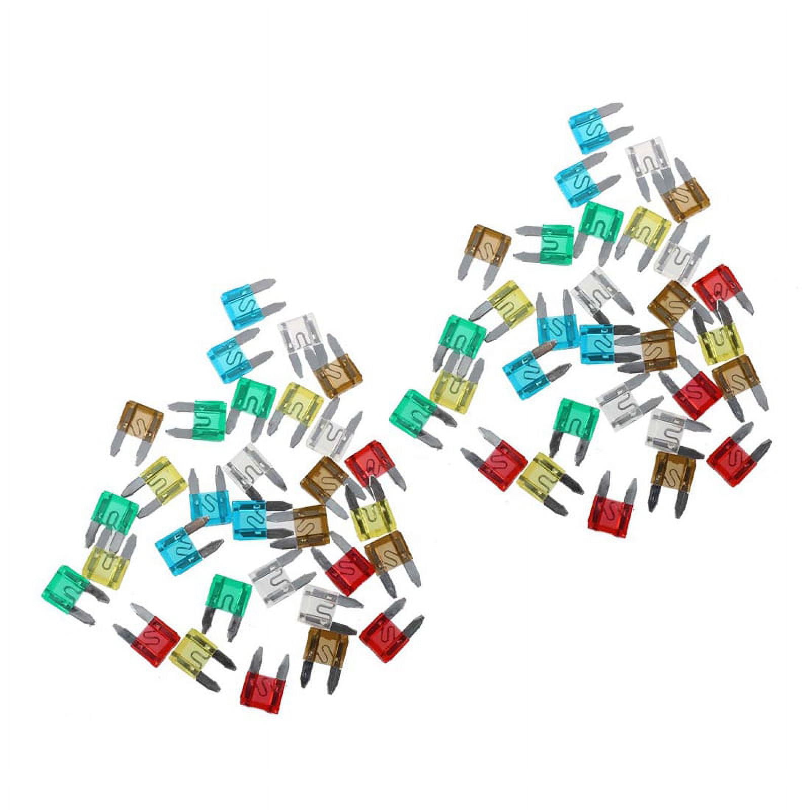 60 × Blade Fuse Plug 7.5 / 10/15/20/25/30 Amperes for Motor Vehicles ...