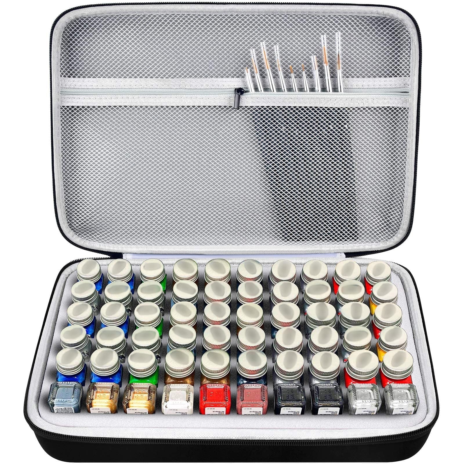 Katia Model Paint Storage Case for Testors Paint Set Holds 60 Bottles ...