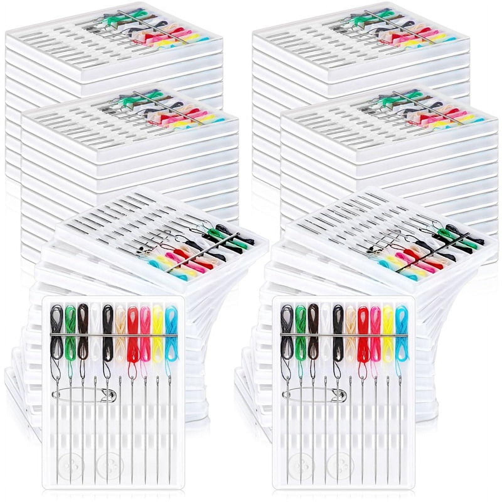 60 Boxes Quick Fix Sewing Kit Pre Threaded Needle Kit Personal Needle ...